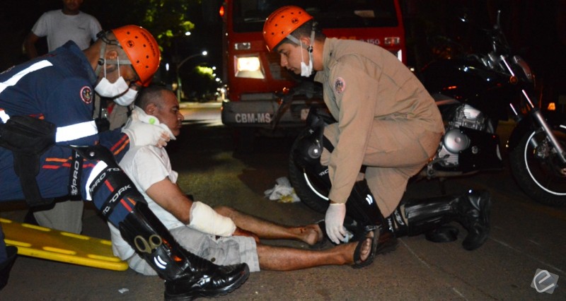Homem Fica Ferido Em Acidente Entre Motocicletas Portal Top Mídia News